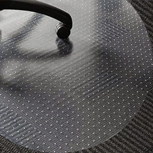 WASJOYE Carpet Chair Mat, Transparent PVC Floor Protector Cover Rug Clear Mat with Non-Slip Studded Lip, Heavy Duty for Home Computer Desk Rolling Chair, Easy Expanded