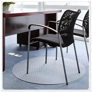 WASJOYE Carpet Chair Mat, Transparent PVC Floor Protector Cover Rug Clear Mat with Non-Slip Studded Lip, Heavy Duty for Home Computer Desk Rolling Chair, Easy Expanded