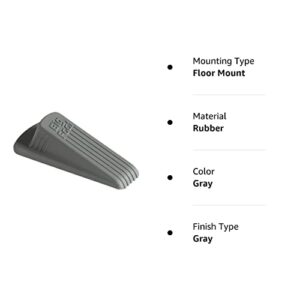 Master Caster Big Foot Doorstop, 4.75 x 2 x 1.25 Inches, Gray, 1/Pack (00941)