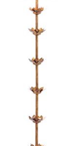 Safavieh FLL4003A Lighting Collection Landen Leaf 63.5" Antique Gold Floor Lamp