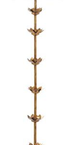 Safavieh FLL4003A Lighting Collection Landen Leaf 63.5" Antique Gold Floor Lamp