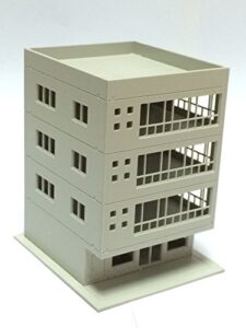 outland models railway modern 4-story office building unpainted n scale 1:160