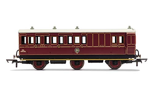 Hornby R40093 NBR 6 Wheel Unclassed Coach 472, Red