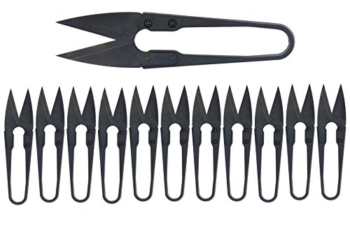 Golden Eagle Double Sharp Quick-Clip Lightweight Thread Clippers Trimming Scissors & Thread Snips (12pc Lightweight)