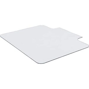 lorell, llr82836, glass chairmat with lip, 1 each, clear