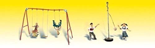 Woodland Scenics Playground Fun (Swing Set, Tetherball & 5 Figures)