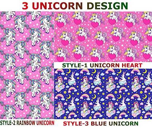 U'COVER Unicorn Birthday Wrapping Paper 6 Large Sheet Gift Wrapping Paper for Girls Kids Baby Shower Women Boys for Wedding Anniversary Holiday Party Graduation Gift Wrap Paper Folded 27 * 37inch