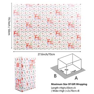 MAMUNU 6 Sheets Mother's Day Gift Wrapping Paper, "Happy Mother's Day" Pink Floral Wrapping Paper with Stickers for Mother's Day, Thanksgiving, Anniversary, Valentine's Day Gift Wrapping, 20 x 28 Inch Per Sheet