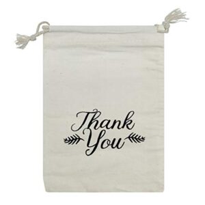 Sanrich Thank You Drawstring Bags 5x7 inch for Party Favor 20 Pack Gift Goodies Treat Bags (5x7)