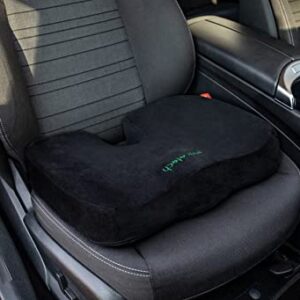 Wellnetech Seat Cushion Non-Slip Sciatica & Back Coccyx Tailbone Pain Relief Car Seat Cushion All-Day Sitting Comfort for Office Desk Gaming Chair. Enhanced Gel Memory Foam Seat Cushion