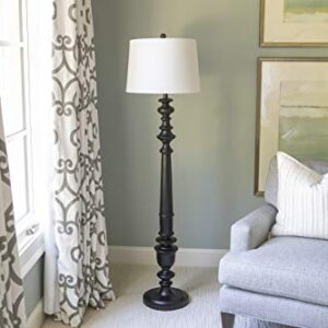 Decor Therapy Benjamin Traditional Floor Lamp, Satin Black