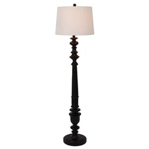 Decor Therapy Benjamin Traditional Floor Lamp, Satin Black