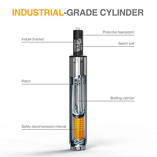 Office Chair Cylinder Replacement, Heavy-Duty Office Chair Replacement Parts Gas Lift Cylinder, Highest End Class 4 Hydraulic Pneumatic Shock Piston, Universal Size Fits Most Chairs