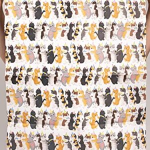 CENTRAL 23 - Fun Cat Wrapping Paper - 6 Sheets of Gift Wrap - For Men Women - Cat Conga - For Cat Owners - For Men Women - Recyclable