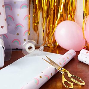 Sparkle and Bash Pink Wrapping Paper Roll (30 Inches x 16 Feet, 3 Rolls)