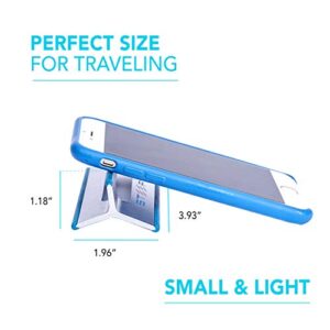 Steepy Laptop Stand Riser Wedge Support Ventilated Office Desk Accessory Cooling Portable Plastic Lightweight Compatible with Tablets and Smartphones (Blue Ocean)