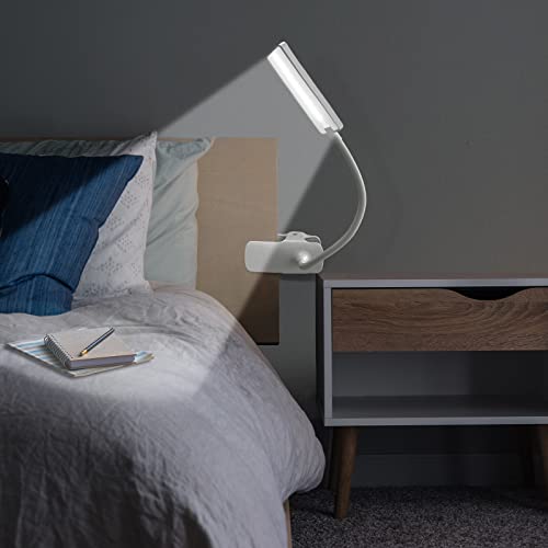 OPPLE LED Desk Lamp with Clamp Clip on Book Light for Reading with 360° Flexible Gooseneck, 3 Kinds of Brightness LED Desk Light, Clip on Light for Headboard, Desk, Table