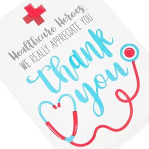 Sparkle and Bash Thank You Goodie Bags, Nurse Appreciation Gifts (5 x 7.5 in, 100 Pack)