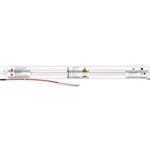 Mssoomm 40W 40 watt Co2 Laser Tube Length 700mm Dia 50mm with Metal Head 3000hr Service Life for CO2 Laser Cutter and Engraver Machine