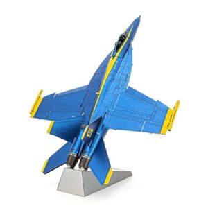 Fascinations Metal Earth Premium Series Blue Angels F/A-18 Super Hornet 3D Metal Model Kit Bundle with Tweezers