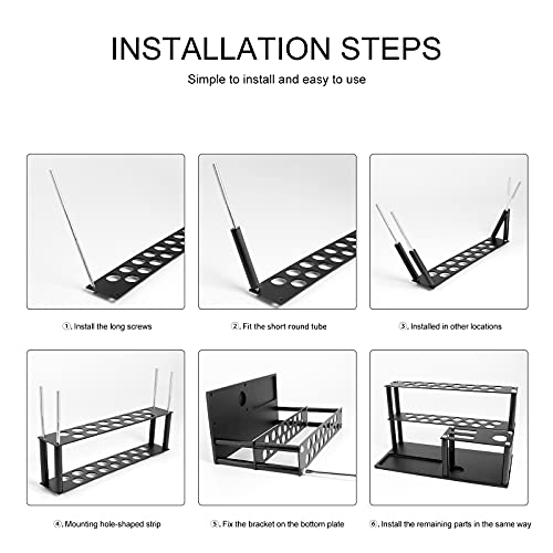 RC Station Screwdriver Organizer Rack Screwdriver Storage Tool Holder RC Tools Stand RC Car Accessories Hex Cross Screwdriver (not Assembled) 18 Holes