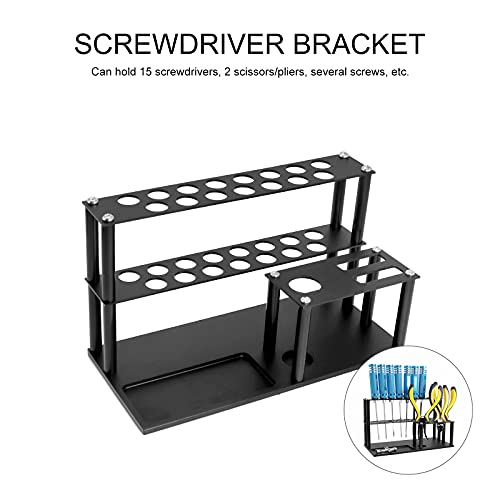 RC Station Screwdriver Organizer Rack Screwdriver Storage Tool Holder RC Tools Stand RC Car Accessories Hex Cross Screwdriver (not Assembled) 18 Holes