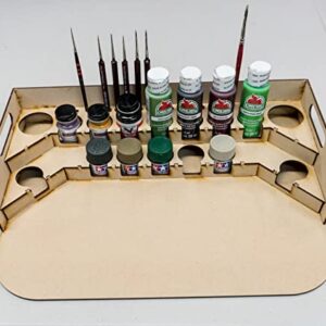 GameCraft Miniatures Painting Station - 36mm for Polly Scale, 10ml Tamiya and Similar Bottles