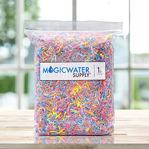 MagicWater Supply Crinkle Cut Paper Shred Filler (1 LB) for Gift Wrapping & Basket Filling - Fiesta Mix