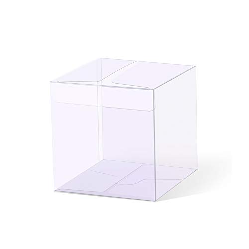 YOZATIA 25PCS Transparent Boxes 2 x 2 x 2 inch, Candy Box, Clear Favor Boxes Gift Boxes for Wedding, Party and Baby Shower Favors