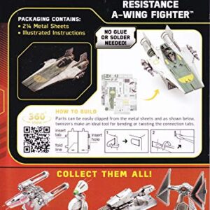 Fascinations Metal Earth Star Wars Rise of Skywalker Resistance A-Wing Fighter 3D Metal Model Kit