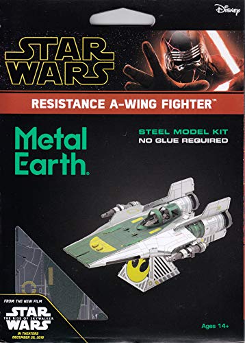 Fascinations Metal Earth Star Wars Rise of Skywalker Resistance A-Wing Fighter 3D Metal Model Kit