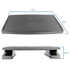 Mount-It! Ergonomic Footrest for Office or Home | Under Desk Tilting Footrest | Adjustable Desk Foot Rest with Massaging Surface and 3 Tilt Positions