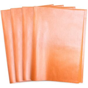 mr five 100 sheets metallic orange tissue paper bulk,20″ x 14″,metallic orange tissue paper for gift bags,orange sparkle gift wrapping tissue paper for halloween autumn thanksgiving fall harvest party