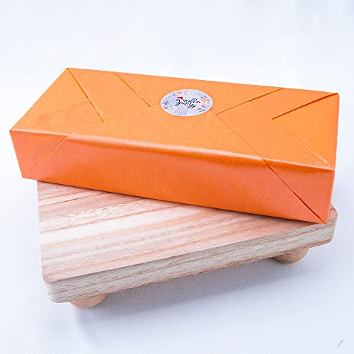 MR FIVE 100 Sheets Metallic Orange Tissue Paper Bulk,20" x 14",Metallic Orange Tissue Paper for Gift Bags,Orange Sparkle Gift Wrapping Tissue Paper for Halloween Autumn Thanksgiving Fall Harvest Party