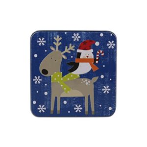 Fifth Ave Kraft Christmas Gift Card Tin Holders (Set of 4)