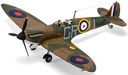 Airfix A01071B Supermarine Spitfire Mkia 1:72 Model Building Kit (36 Piece), Multicolor