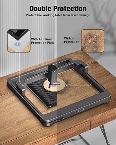 FAHKNS Honeycomb Working Table, 300 x 200 x 22mm Honeycomb Laser Bed for Most Laser Engravers, for Fast Heat Dissipation and Table-Protecting with Aluminum Plate