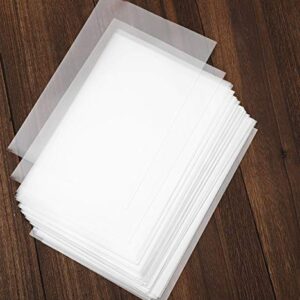 50 pcs Clear 11" x 14" Flat Cello Cellophane Bags Poly Treat Bags 2.8 mils for Gift Wrapping, Bakery, Cookie, Candies, Toast, Dessert, Party Favors Packaging with Color Twist Ties