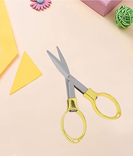 XINYIDAO 2 Pcs Small folding scissors small portable travel sewing scissors stainless steel telescopic scissors Fish line scissors Alloy scissors