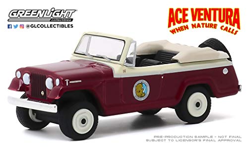 Greenlight 1:64 Hollywood Series 28 - Ace Ventura: When Nature Calls (1995) - 1967 Jeepster Convertible 44880-F