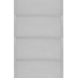 Seville Classics UltraHD Solid Steel Rolling Lockable Metal Storage Cabinet Locker Organizer w/Adjustable Shelves for Garage, Warehouse, Office, Classroom, 36" W x 18" D x 72" H, Granite Gray