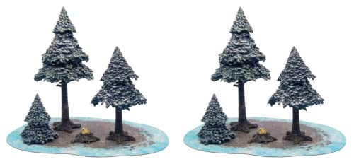 Monster Scenery Ice Wilds: Snow Pine Forest Double Pack (2 Items)