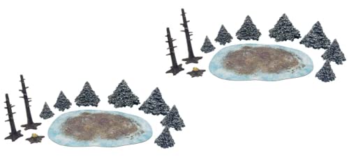 Monster Scenery Ice Wilds: Snow Pine Forest Double Pack (2 Items)