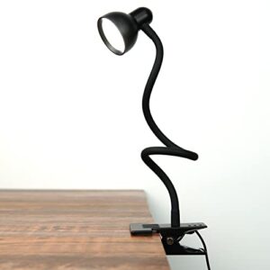 lifmira clip on light reading light 3000-6500k adjustable colors 30 lighting modes eye caring led desk lamp clamp flexible gooseneck clip desk lamp for bed headboard computer dorm home office (black)