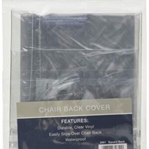 Scalpmaster Square Chair Back Cover, Transparent Vinyl (3061)