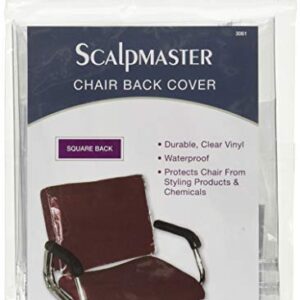 Scalpmaster Square Chair Back Cover, Transparent Vinyl (3061)