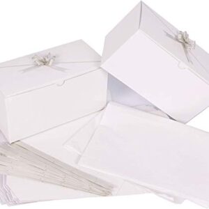 MPFY- Gift Box, 10 Pack, 9x4.5x4.5Inch, White, Gift Boxes with Lids, Bridesmaid Proposal Box, Gift Boxes for Presents, Small Gift Boxes, Bridesmaid Box, White Gift Boxes, White Box, Gift Box with Lid