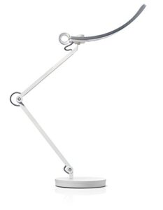 benq ereading led desk / task / swing arm lamp: eye-care, auto-dimming, cri 95, 13 color temperatures, 35” wide illumination for home office, bedroom, living room (silver)