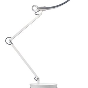 BenQ eReading LED Desk / Task / Swing Arm Lamp: Eye-Care, Auto-Dimming, CRI 95, 13 Color Temperatures, 35” Wide Illumination for Home Office, Bedroom, Living Room (Silver)