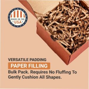 Aviditi Shipping & Packing Tissue Paper White, 10 lb Case | Crinkle Cut Paper Shred for Packing, Moving and Storage